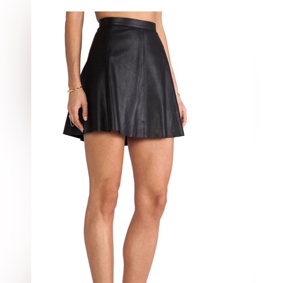 Mackage | Skirts | Nwt Mackage Black Violca Mini Leather Skirt In Size ...